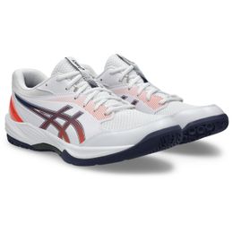 asics Herren Hallenschuh "GEL-TASK 4", Gr. 47weiß, indigo fog, Synthetik, Textil, Schuhe, für Hallensport