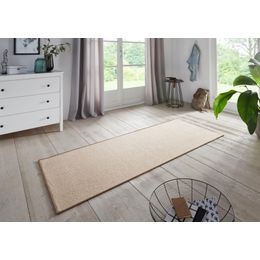 Läufer Hanse Home, B:67cm H:5mm L:150cm, beige, Polypropylen (PP), Flur, Teppiche, "Bouclé", rutschfest, Sisal Optik, Teppich, Küche, Flur, schlicht,