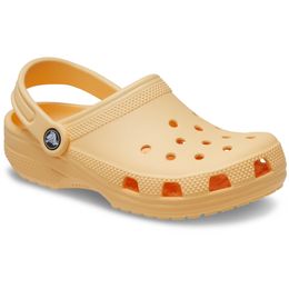 Crocs Kinder Clog "Classic Clog K", Gr. 25, gold, Croslite , unifarben, Schuhe, Hausschuh, Schlappen, Sandale mit Fersenriemen