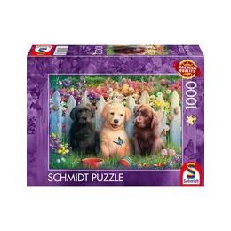 Schmidt Spiele S&uuml;&szlig;e Welpenszene, Puzzle 1000 Teile