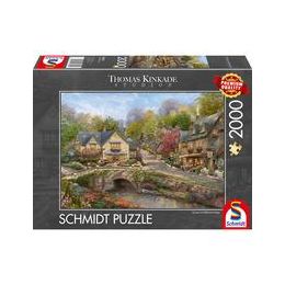 Schmidt Spiele Thomas Kinkade Studios: Sommer in Cobblestone Village, Puzzle 2000 Teile
