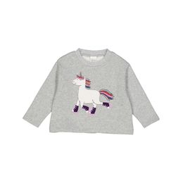 Fred's World by GREEN COTTON Fred's World By Green Cotton Sweatshirt Jungen Gr&ouml;&szlig;e 104 graumeliert / dunkellila / karminrot / wei&szlig;