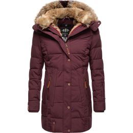 Marikoo Damen Wintermantel "Lieblings Jacke", rot, Gr. XS, Oberstoff: 100% Polyester; Futter: 100% Polyester; Wattierung: 100% Polyester;