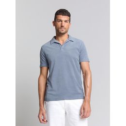 NO EXCESS Herren T-Shirt "NO EXCESS Poloshirt aus Frottee-Strick", blau, Gr. XXL, 80% Baumwolle, 20% polyester, Shirts
