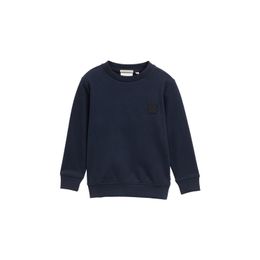 Tom Tailor Jungen Sweatshirt, blau, Gr. 104, unifarben, Sweatware, Obermaterial: 70% Baumwolle, 30% Polyester, Sweatshirts, mit Logo Stickerei