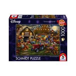 Schmidt Spiele Thomas Kinkade Studios: Disney - Mickey & Minnie Pumpkin Festival, Puzzle 1000 Teile