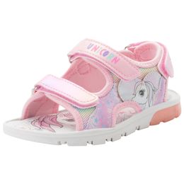 Disney Kinder Sandale "Unicorn", Gr. 27, pink, Synthetik, Schuhe, mit cooler Blinkfunktion