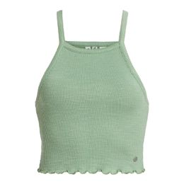 Roxy Damen Tanktop "As I Am", grün, Gr. L, 68% Baumwolle, 28% Polyester, 4% Elasthan, Tops