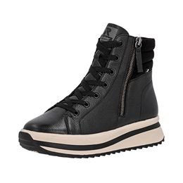 Rieker Schn&uuml;rstiefel Damen Gr&ouml;&szlig;e 43 schwarz / wei&szlig; Winterschuhe