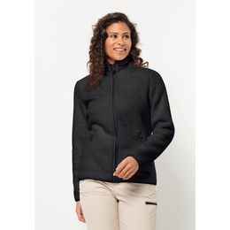 Jack Wolfskin Damen Fleecejacke "HIGH CURL JACKET W", schwarz, Gr. XS, Hauptmaterial: 100% Polyester; Futter: 100% Polyester (recycled), Jacken