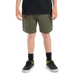 Quiksilver Jungen Bermudas "Taxer", braun, Gr. 16, 59% Polyester, 40% Baumwolle, 1% Elasthan, Hosen