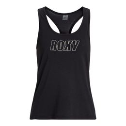 Roxy Damen Tanktop "Everyday Flow", schwarz, Gr. XS, 65% Polyester, 35% Viskose, Tops