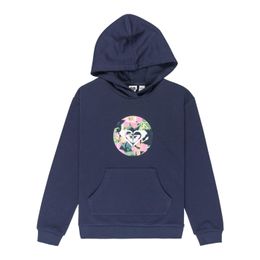 Roxy Mädchen Hoodie "Rg Surf Hibiscus", blau, Gr. 8, 60% Baumwolle, 40% Polyester, Sweatshirts