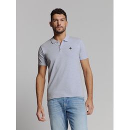 NO EXCESS Herren Poloshirt "NO EXCESS Poloshirt Polo Melange", blau, Gr. M, 70% Baumwolle (recycelt), 30% Polyester (Recycelt), Shirts