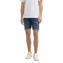 Tom Tailor Herren Jeansshorts "JOSH", blau, Gr. 38, unifarben, Denim/Jeans, Obermaterial: 98% Baumwolle, 2% Elasthan, Jeans, im Five-Pocket Style