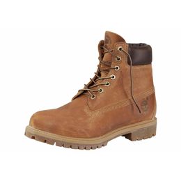 Timberland Damen Schn&uuml;rboots "Heritage 6" Premiu", Gr. 50, braun, Nubukleder, Schuhe, Winterstiefel, Schn&uuml;rstiefel, Winterschuhe, wasserdicht