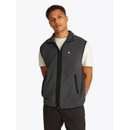 Herren Fleeceweste "TJM POLAR FLEECE VEST EXT"washed schwarz, schwarz contrast, Gr. XXXL, Tommy Jeans PLUS, Web, Obermaterial: 100% Polyester,