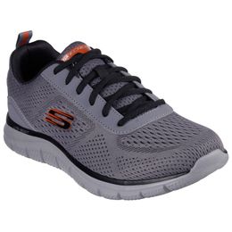 Skechers Herren Sneaker "TRACK-LESHUR", Gr. 40, grau, Lederimitat, Textil, kontrastfarbene Details, Schuhe, Sportschuh, Trainingsschuh mit Memory Foam