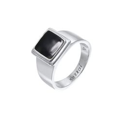 Kuzzoi Ring Herren Gr&ouml;&szlig;e 62 schwarz / silber
