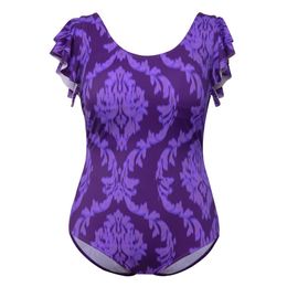 Ulla Popken Badeanzug Damen Gr&ouml;&szlig;e XXXL/4XL violettblau