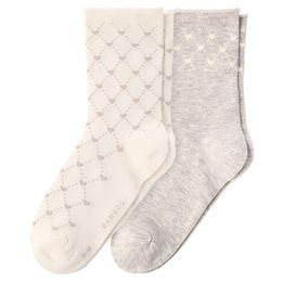 Gina Benotti 2 Paar Damen Socken mit Rollsaum