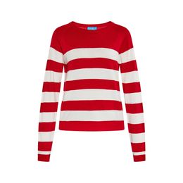 Sanika Pullover Damen Gr&ouml;&szlig;e S rot / wei&szlig;