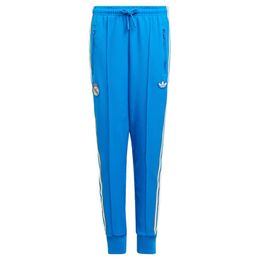 adidas originals Sporthose 'Real Madrid Terrace Icons' Jungen Gr&ouml;&szlig;e 128 azur / gelb / wei&szlig;