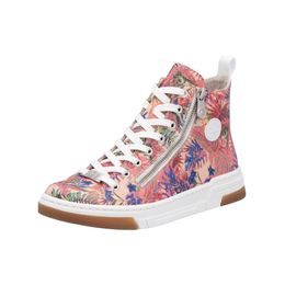 Sneaker Rieker "Rieker Sneaker Synthetik", Damen, Gr. 38, rosa, Synthetik, Schuhe