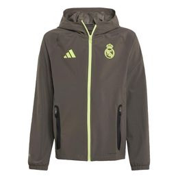 adidas Performance Athletic Jacket 'Real Madrid Tiro 25 Competition Vis Tech Travel' boy Grey size 128