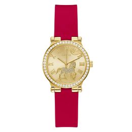 Guess Uhr - Quarz-Analoguhr Fawn - Gr. unisize - in Rot - f&uuml;r Damen