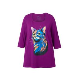 Ulla Popken Shirt female Purple size 54-56
