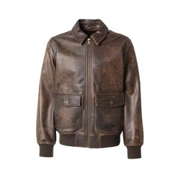 Levi's LEVI'S Jacke 'Clayton Leather Aviator Jacket' Herren Größe L schoko