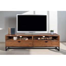 Lowboard TV-Board Akazienholz nussbaumfarben massiv 160 x 50 cm Sukhothai