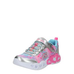 Skechers Sneaker 'Infinite Heart Lights' Jungen Größe 28 azur / fuchsia / hellpink / silber