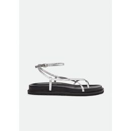 comma, Comma T-Bar Sandals female Silver size 42