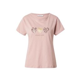 ABOUT YOU T-Shirt 'Isa' Damen Gr&ouml;&szlig;e L gold / cyclam / rosa