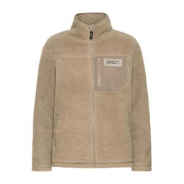 oxmo Pl&uuml;schjacke 'Abby' Damen Gr&ouml;&szlig;e L beige