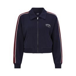 GAP Petite Zip-Up Hoodie female Blue size L