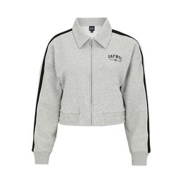 GAP Petite Zip-Up Hoodie female Grey size M