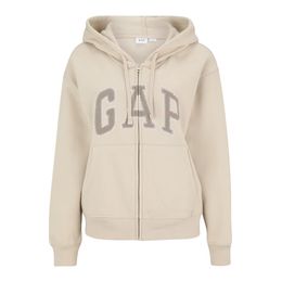 GAP Petite Sweatjacke 'HERITAGE' Damen Größe L ecru / brokat / weiß