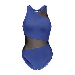 arena Swimsuit 'ANGLE VENT BACK MESH' female Blue size 38