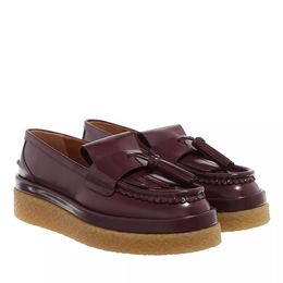 Chlo&eacute; Chlo&eacute; Loafer - Jamie Moccasin Leather - Gr. 37 (EU) - in Rot - f&uuml;r Damen