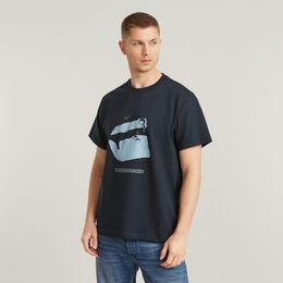 G-Star Raw G-STAR T-Shirt »Water burger loose r t« salute M M Kurzarm-Design, ideal für Sommer und Übergangszeiten
