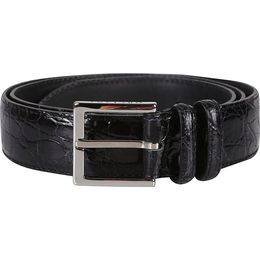 ORCIANI G&uuml;rtel - Classic Belt Black - Gr. 105 - in Schwarz - f&uuml;r Damen