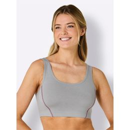 w&auml;schepur w&auml;schepur Damen Bustier, steingrau-magenta, Gr&ouml;&szlig;e 40/42