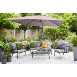 Ampelschirm siena GARDEN "California N+", grau (taupe), Standschirme