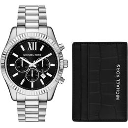 Chronograph Michael Kors "LEXINGTON", silber (silberfarben), Armbanduhren, Herren, Quarzuhr, Armbanduhr, Herrenuhr, Edelstahlarmband