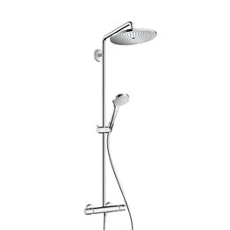 Hansgrohe Croma Select S Aufputz-Duschsystem mit Thermostat, 26790000,