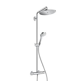 Hansgrohe Croma Select S Aufputz-Duschsystem mit Thermostat, 26794000,