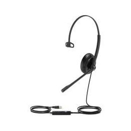 Yealink UH34 , Headset schwarz, UC, 3,5 mm Klinke, USB-C, Mono, Leder-Ohrpolstern